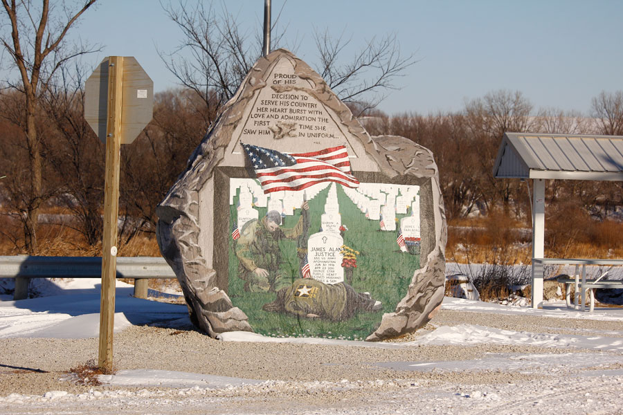 Honoring Veterans by Illuminating Freedom Rock with Solar