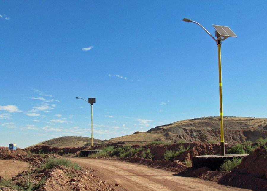 Portable Solar Street Lights for Industrial Mining Facility