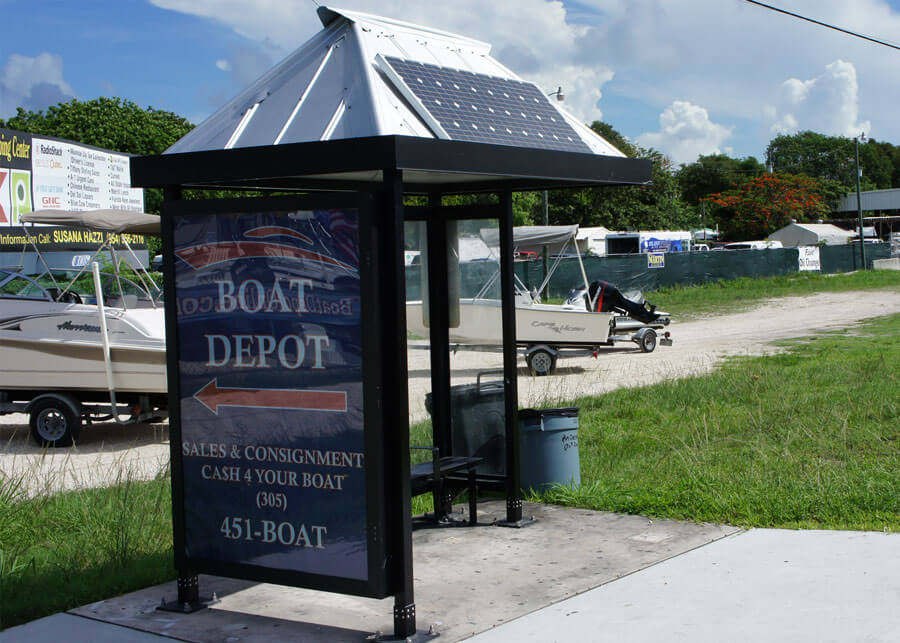 Solar Powered LED Bus Stop & Bus Shelter Lighting Systems