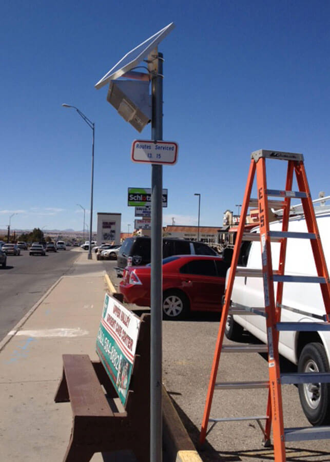 Solar Powered LED Bus Stop & Bus Shelter Lighting Systems